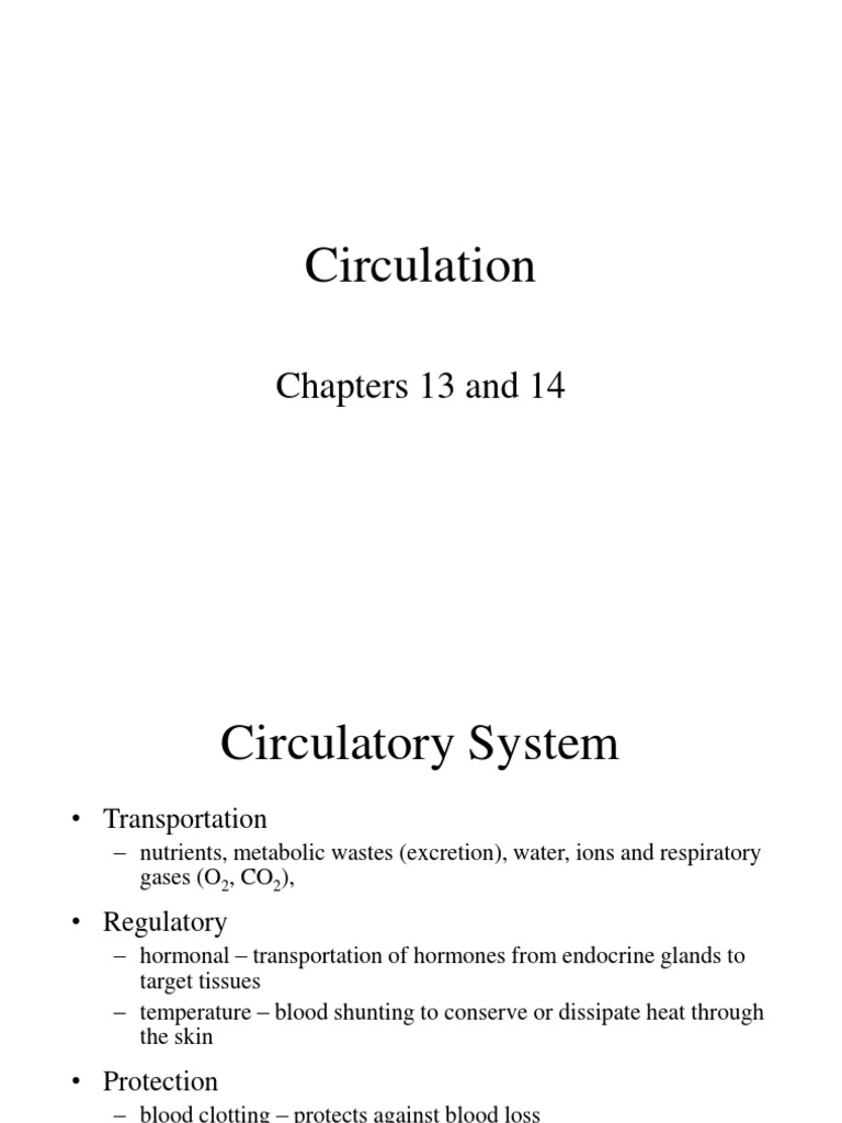 Circulation: Chapters 13 and 14 | PDF | Heart Valve | Heart
