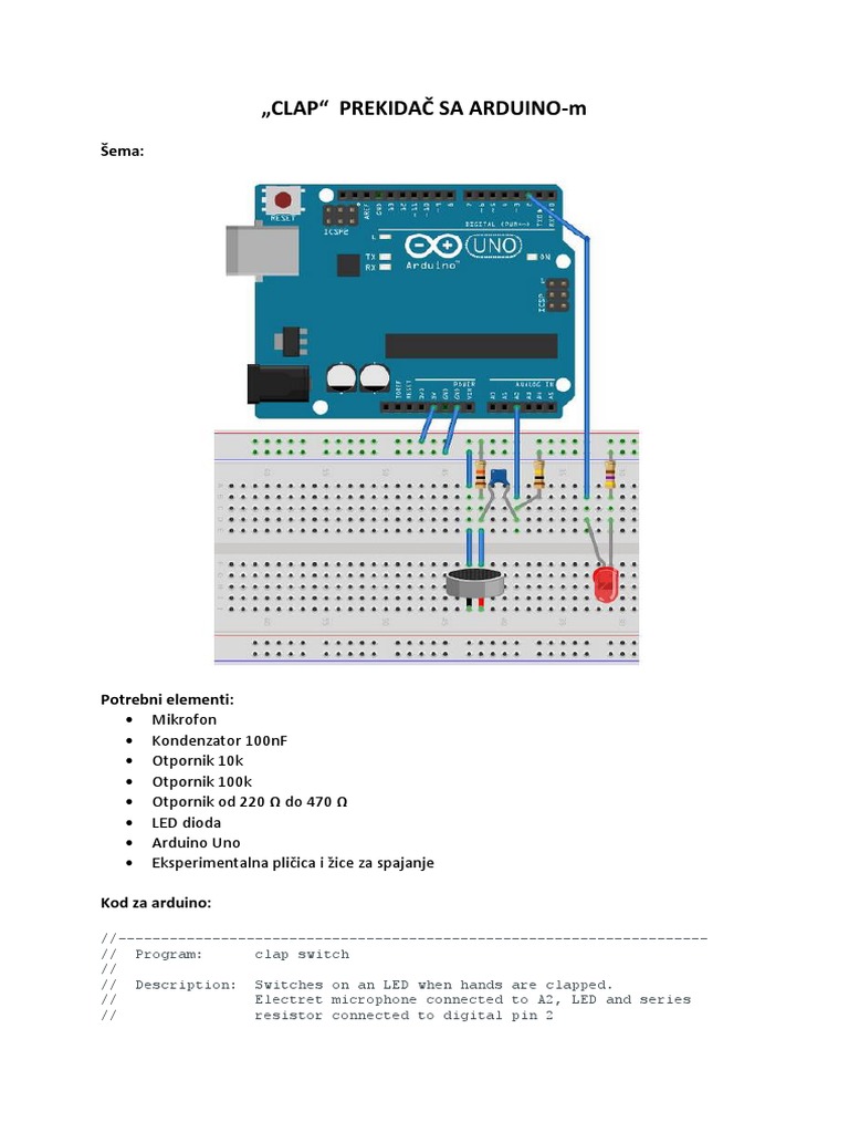 Arduino Clap Switch Tutorial | PDF | Computers