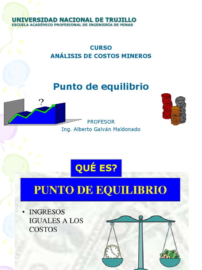 Punto de Equilibrio | Descargar gratis PDF | Minería | Economias