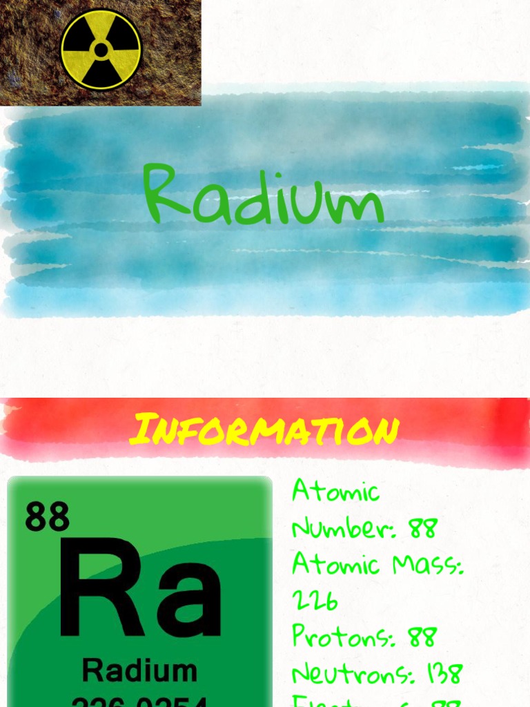 Science Project Radium | PDF