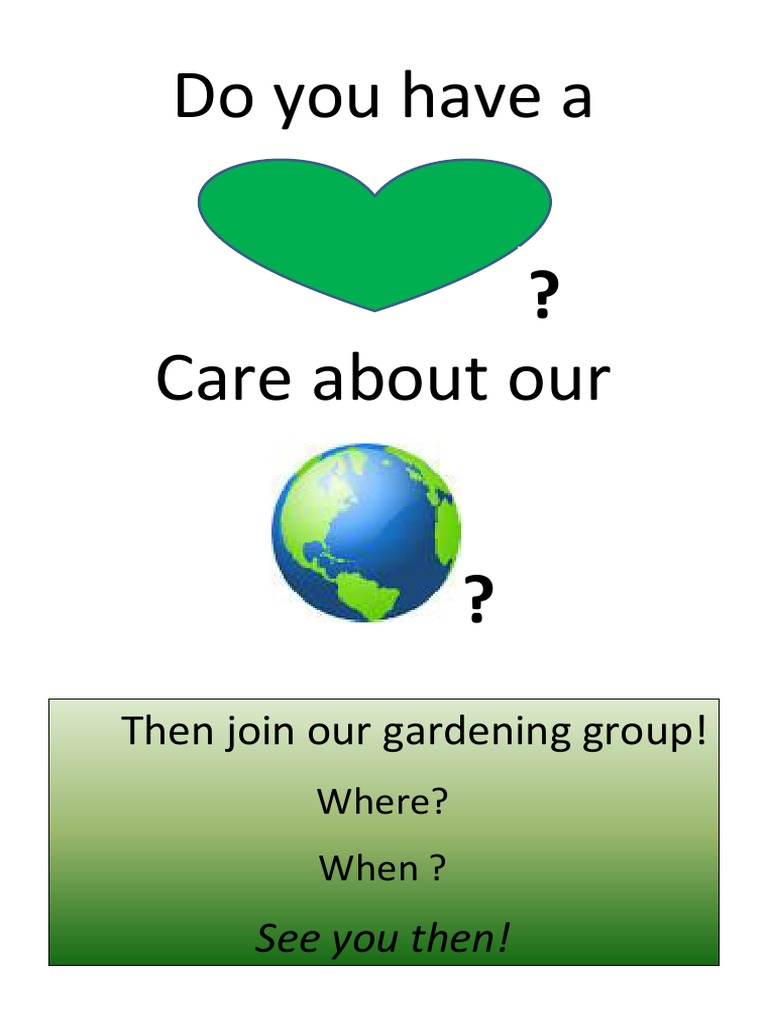 Gardening Group Poster | PDF