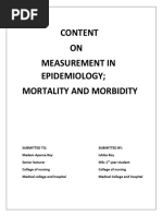 Epidemiology Lecture Notes | PDF | Infection | Sensitivity And Specificity