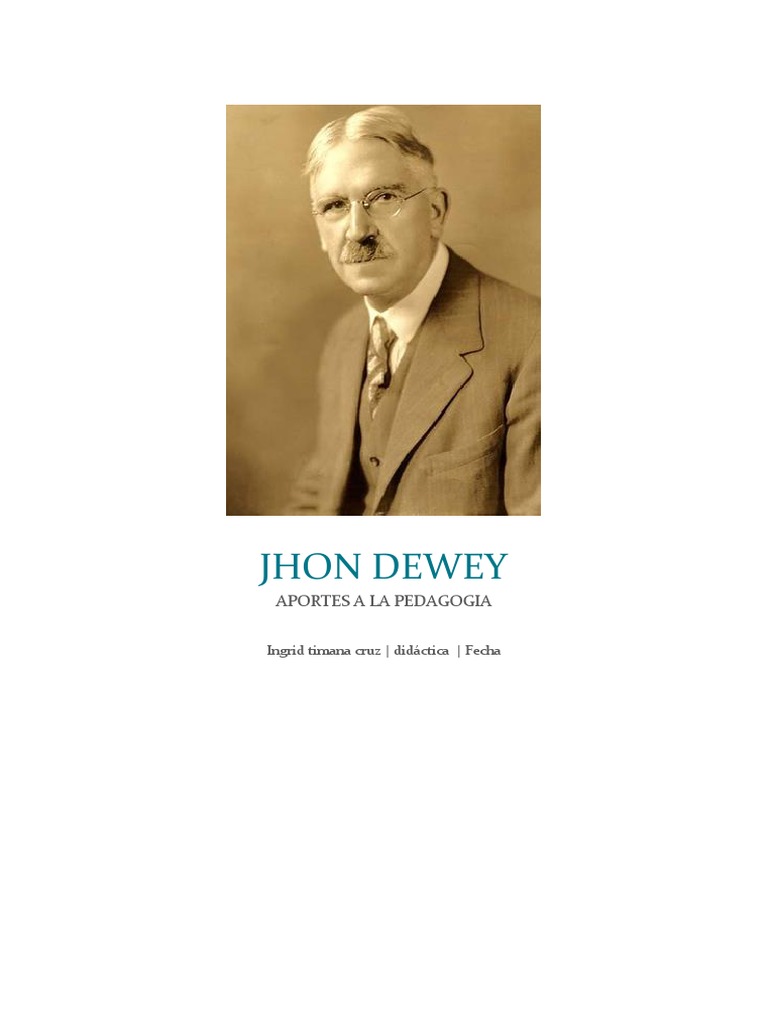 Dewey | PDF | John Dewey | Epistemología