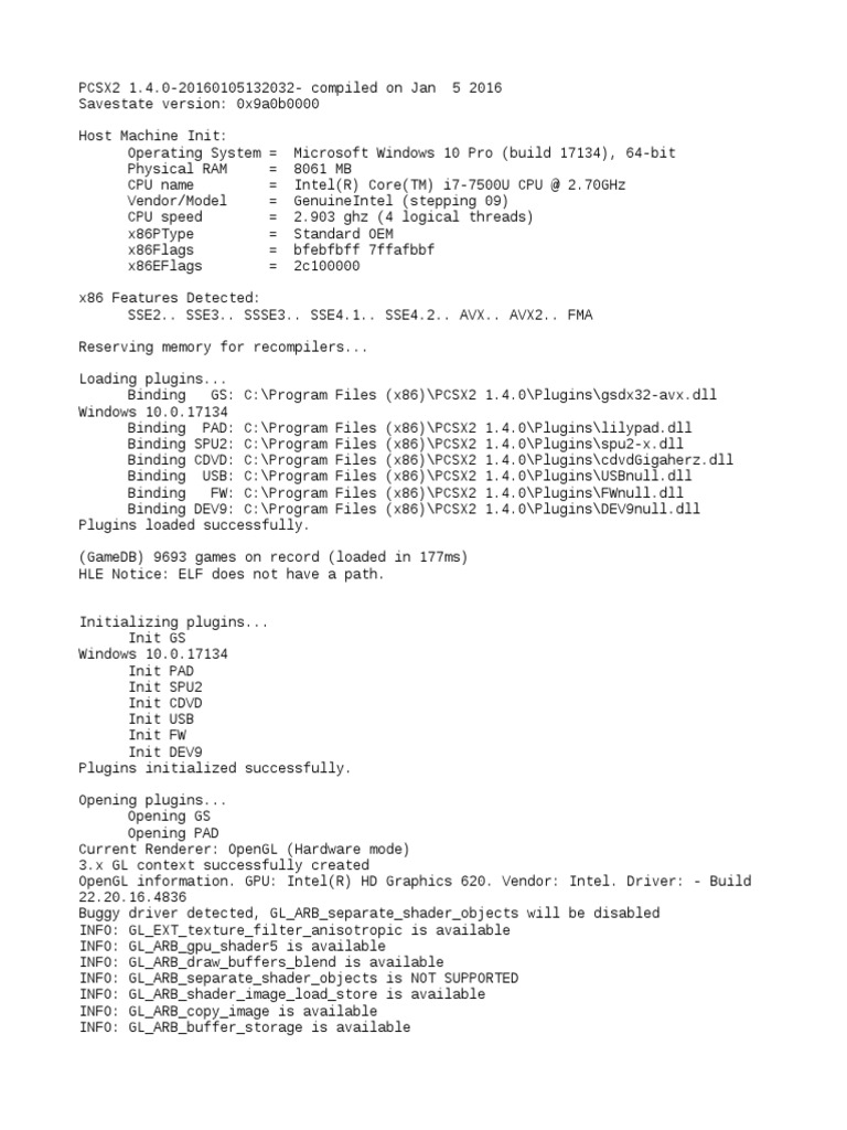 Emu Log | PDF | Bios | Booting