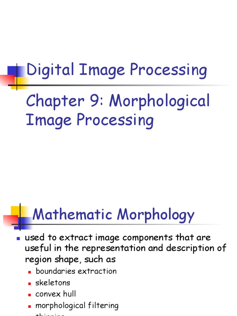 Morphological Pdf Pdf Digital Signal Processing Mathematical Concepts