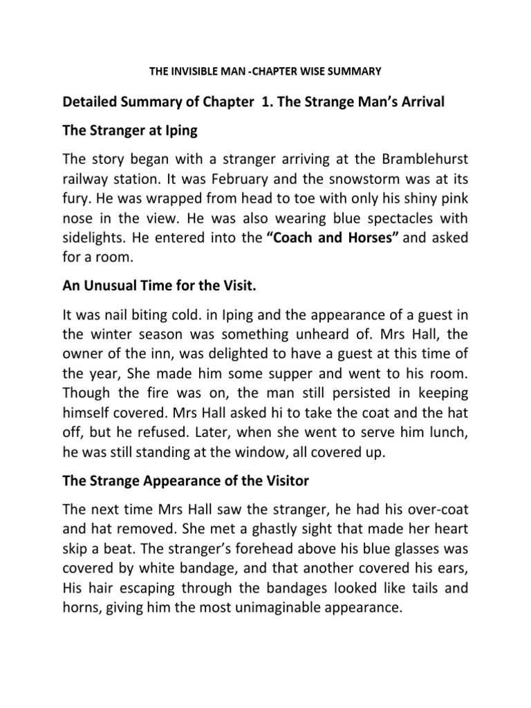 The Invisible Man | Download Free PDF | The Invisible Man