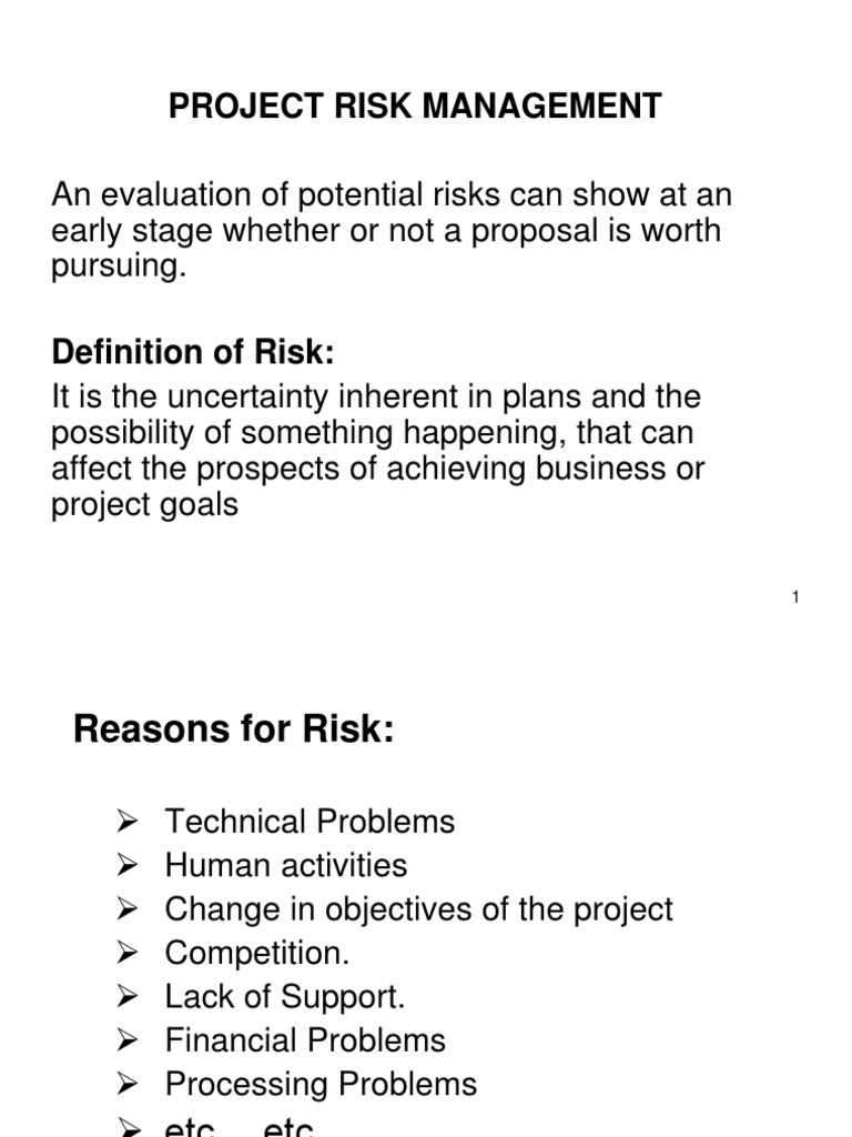 Risk Management | PDF | Sensitivity Analysis | Risk