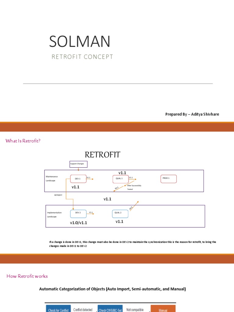 What Is Retrofit in Solution Manager 7.2 | PDF | Database Index | Database Transaction