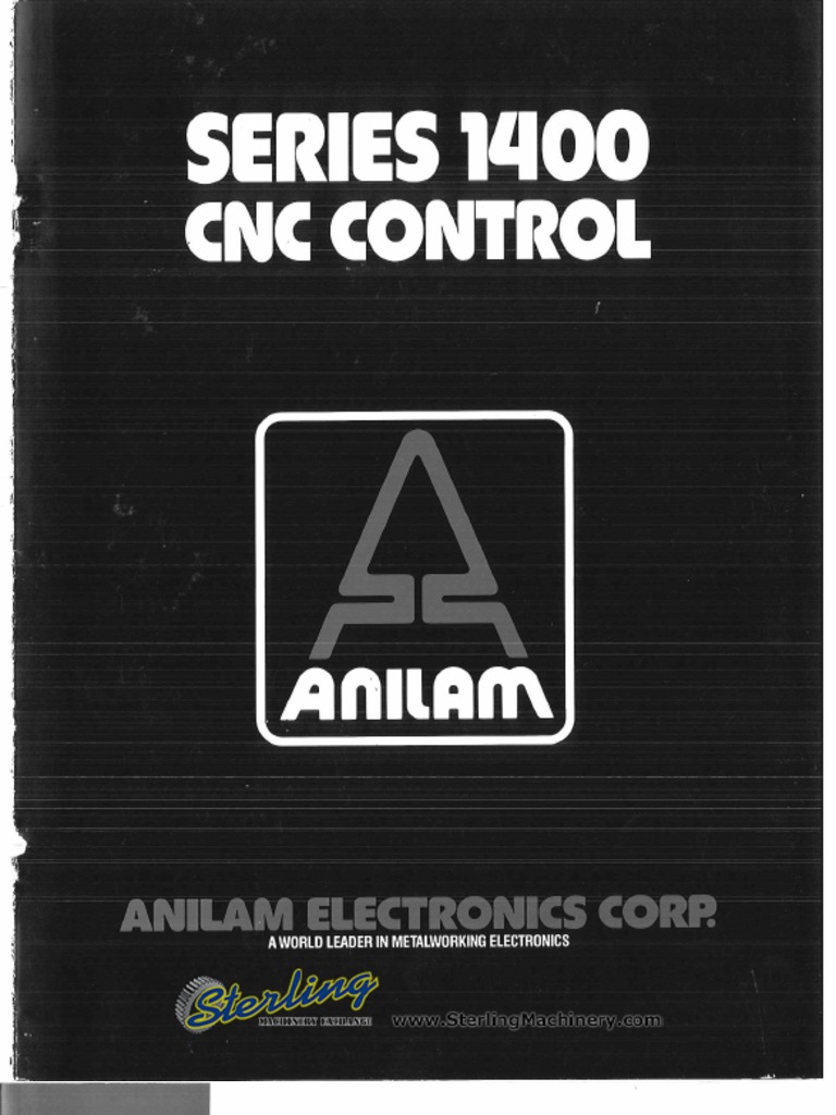 Anilam Series 1400 CNC Control Brochure