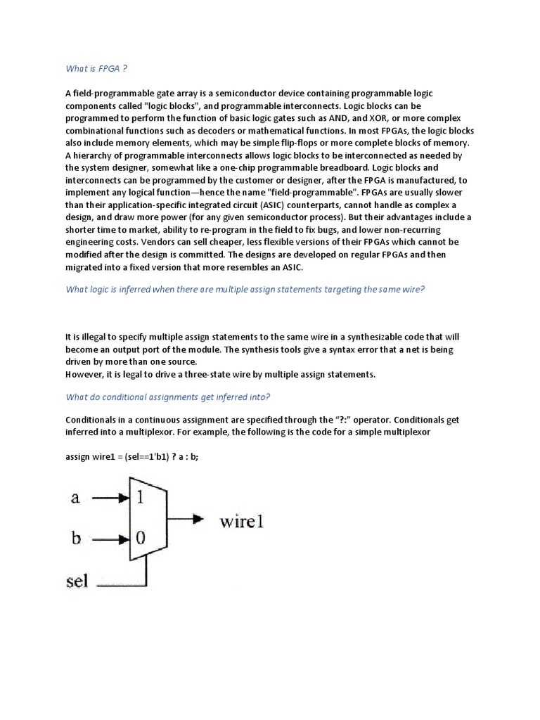 FPGA Overview and Interview Insights | PDF | Field Programmable Gate ...
