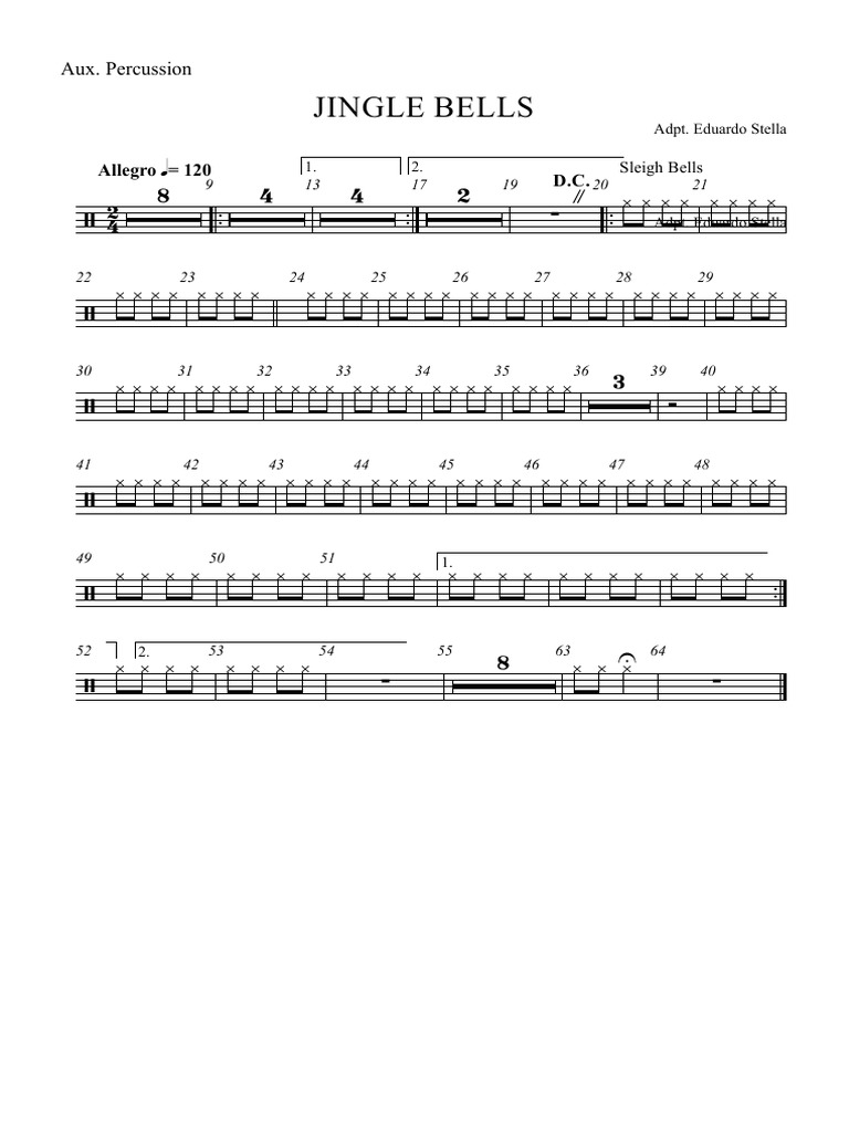 Jingle Bells - Aux. Percussion | PDF