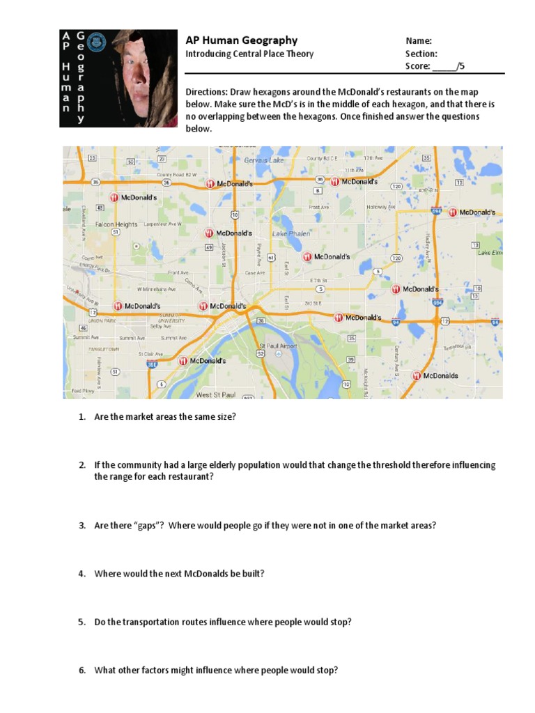 Introducing Central Place Theory | PDF