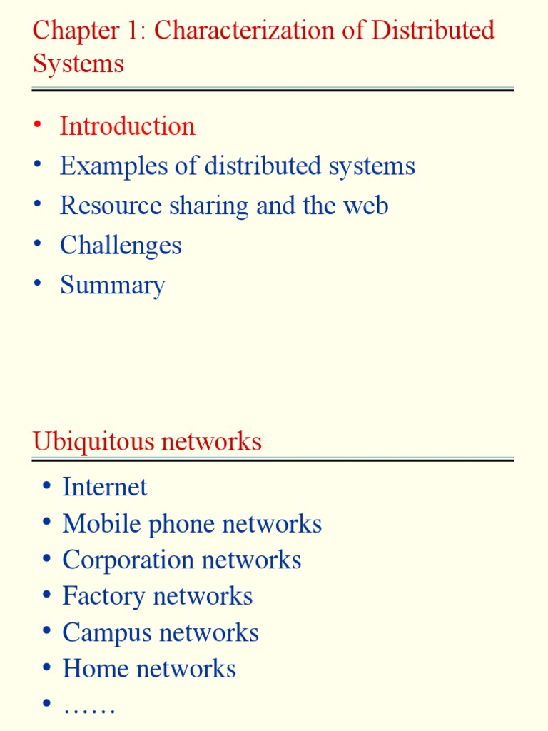 01 Characterization of Distributed Systems | PDF | World Wide Web ...