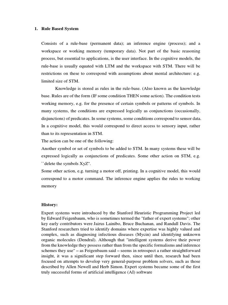 Rule Based System | PDF | Systems Engineering | Systems Science
