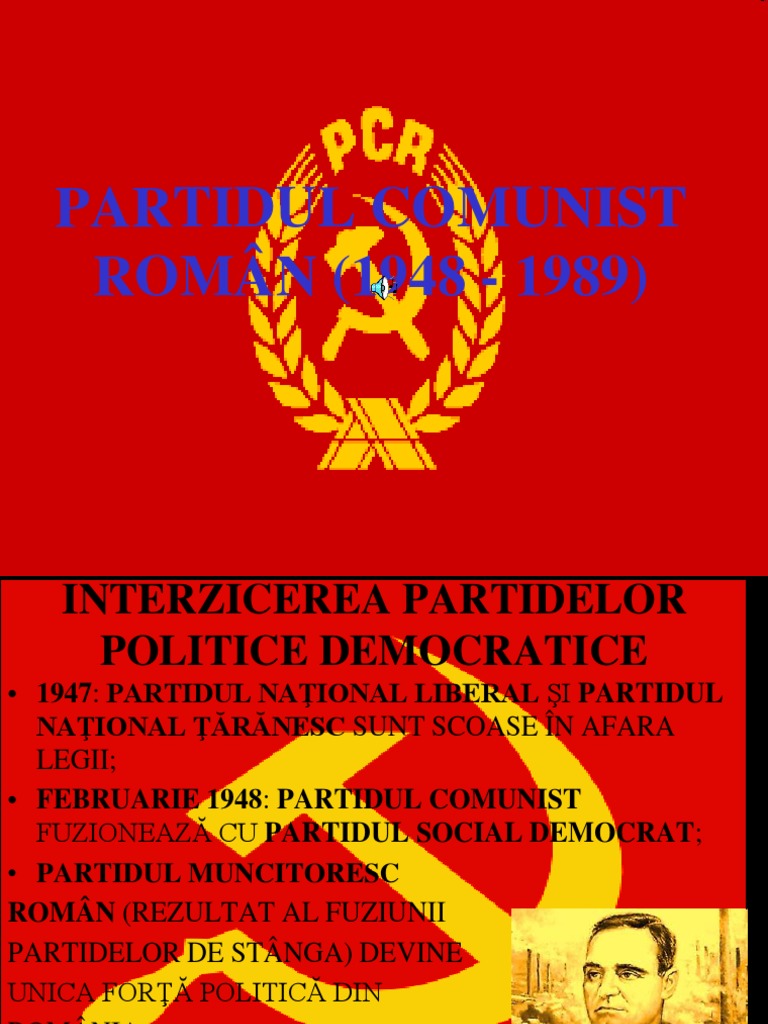 Partidul Comunist Roman 1948 1989 | PDF