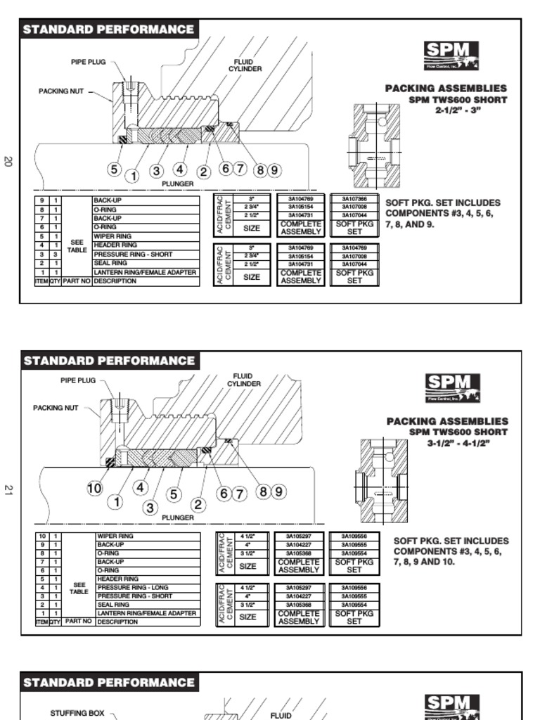 Standard Performance: Packing Assemblies | PDF | Mechanical Engineering ...