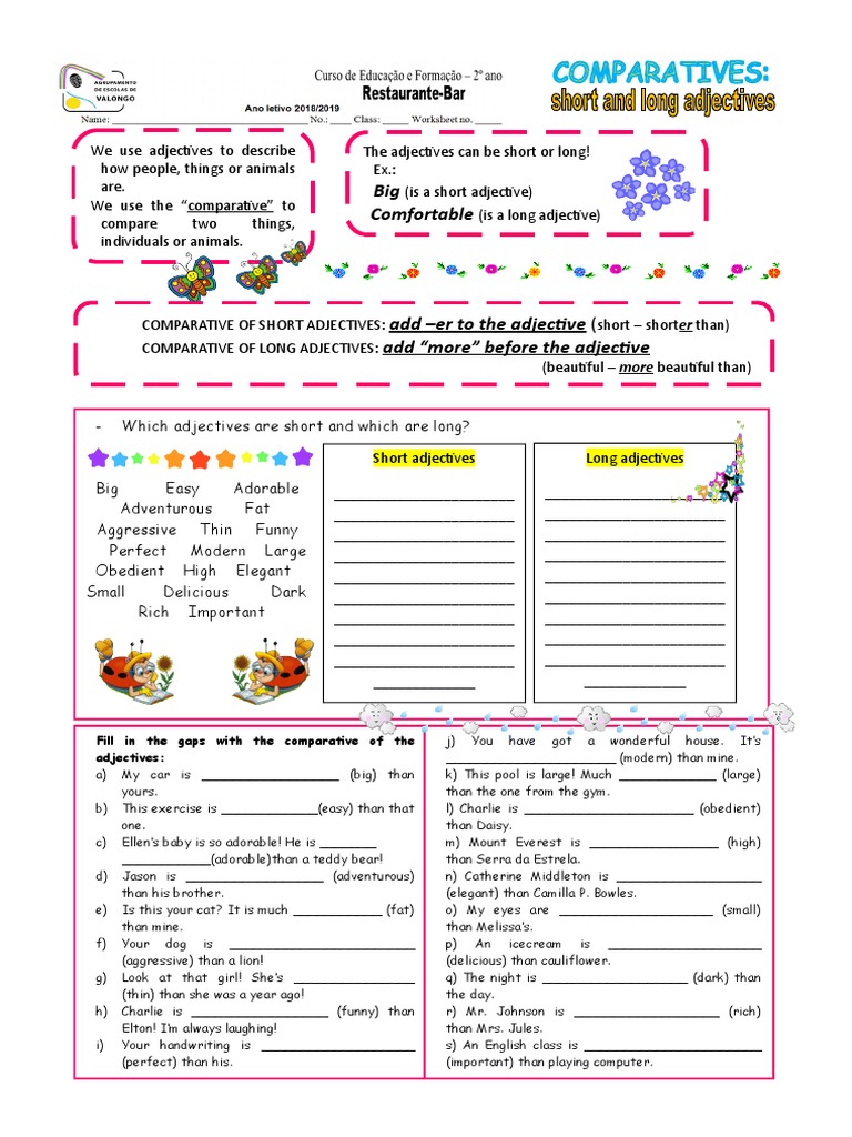 Comparative of Adjectives | PDF