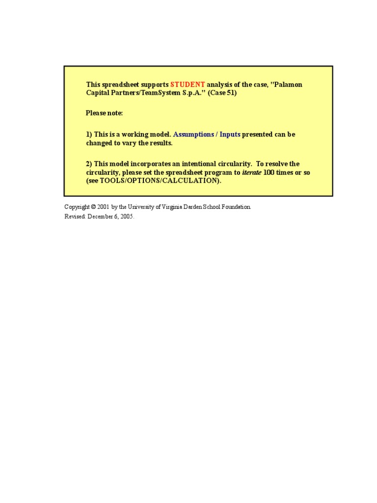 Case 51 Palamon Capital Partners Team System SPA | PDF | Equity ...