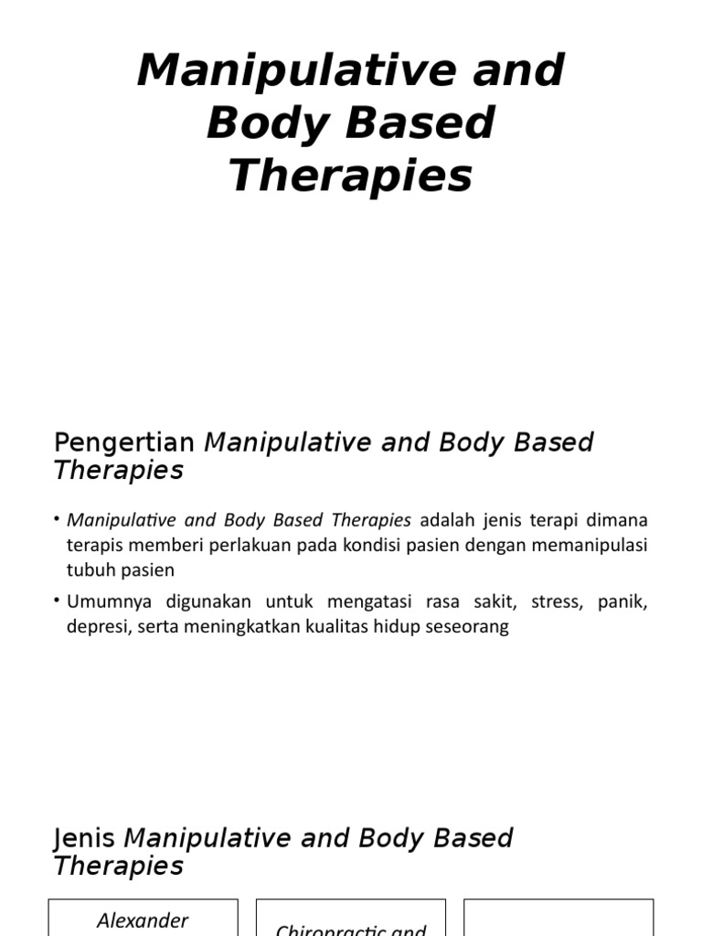 Terapi Manipulatif dan Berbasis Tubuh | PDF
