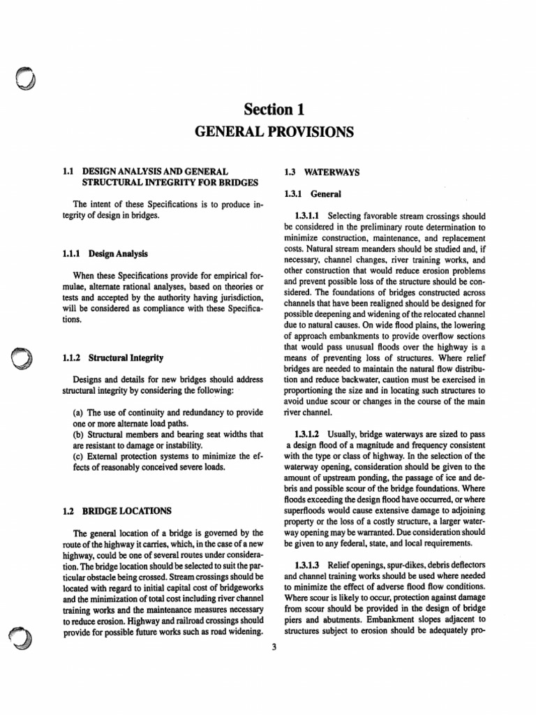 Section 1: General Provisions | PDF | Flood | Civil Engineering