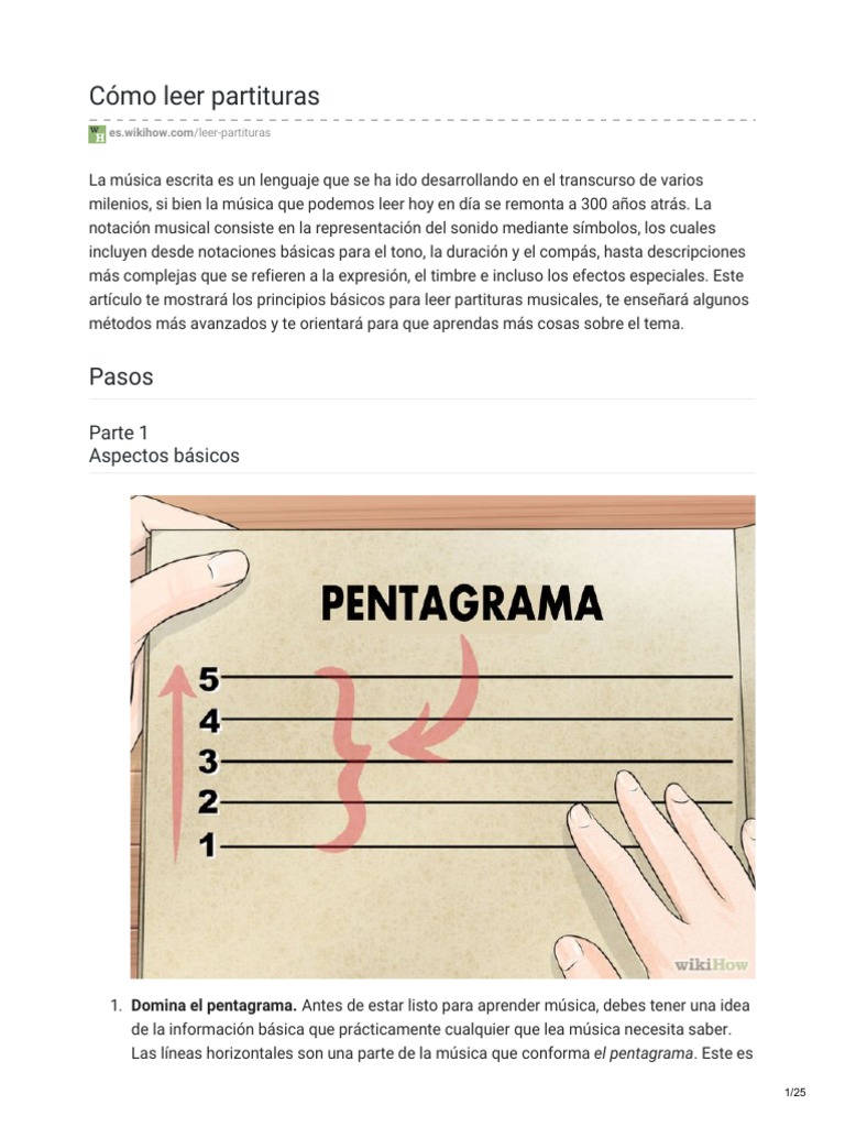 Cómo Leer Partituras | PDF | Clave | Escala (música)