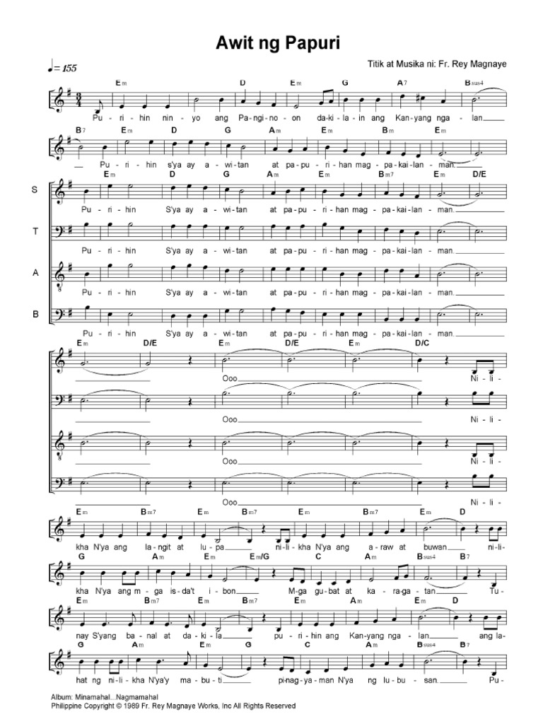 Awit NG Papuri PDF | PDF