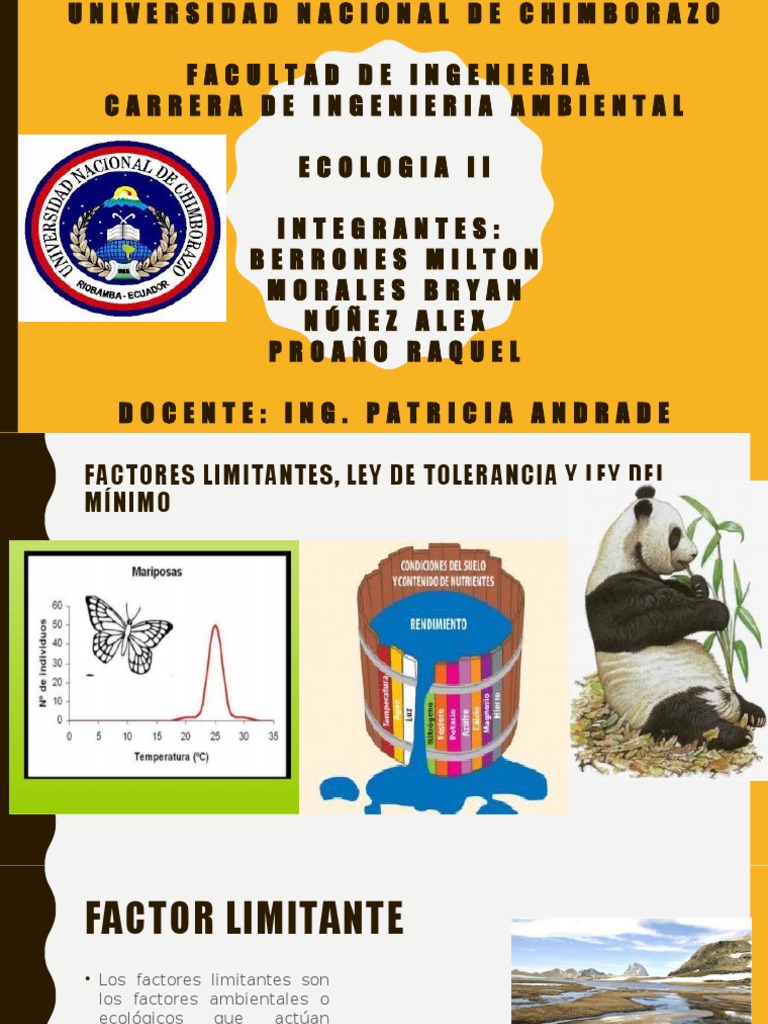 Factores Limitantes y Ley Del Mínimo | PDF | Ciencias sociales ...