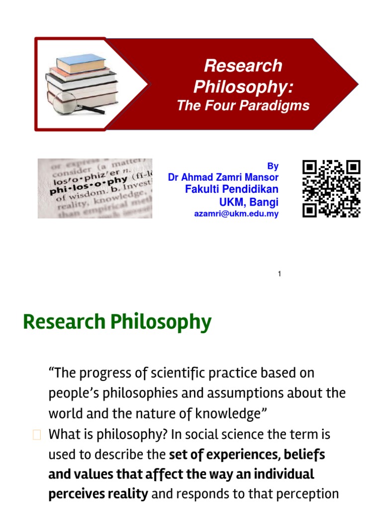 Research Philosophy:: The Four Paradigms | PDF | Qualitative Research ...