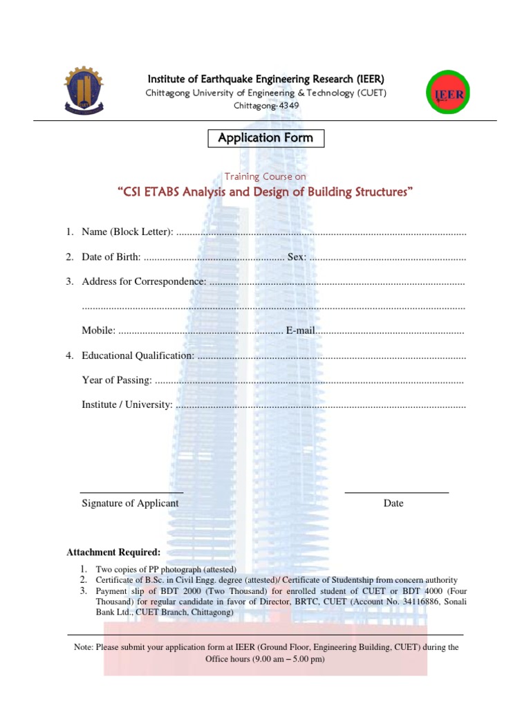 "CSI ETABS Analysis and Design of Building Structures": Application ...