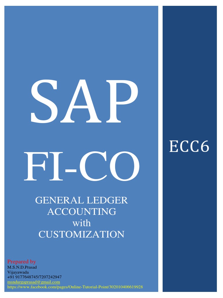 SAP GL Accounting | PDF | Enterprise Resource Planning | Debits And Credits