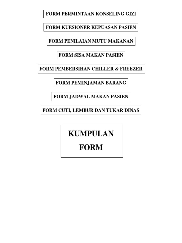 Kumpulan Form: Form Permintaan Konseling Gizi | PDF | Cooking, Food ...