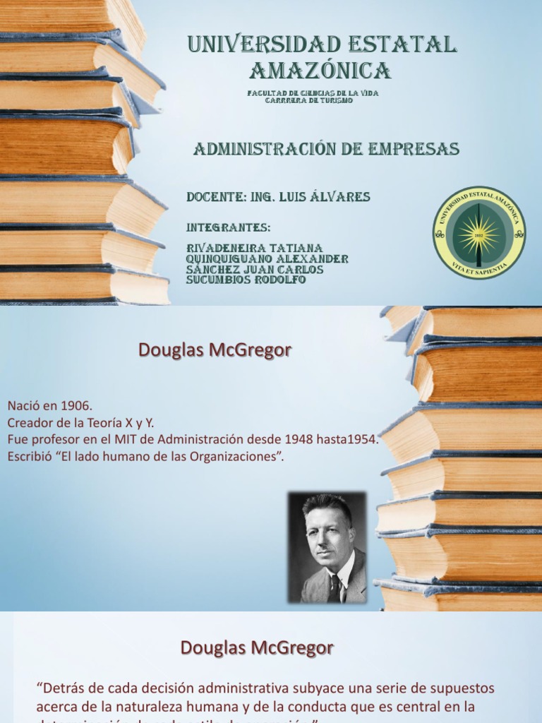Teoria Xy de La Administracion de Macgregor | PDF | Teoría | Comportamiento