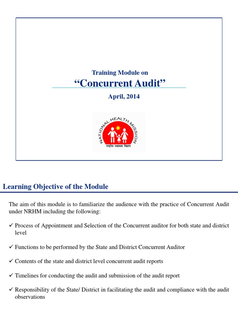 Concurrent Audit Training Module Overview | PDF | Auditor's Report | Audit