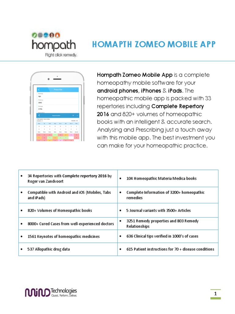 Zomeo Mobile App | PDF | Homeopathy | Medicine