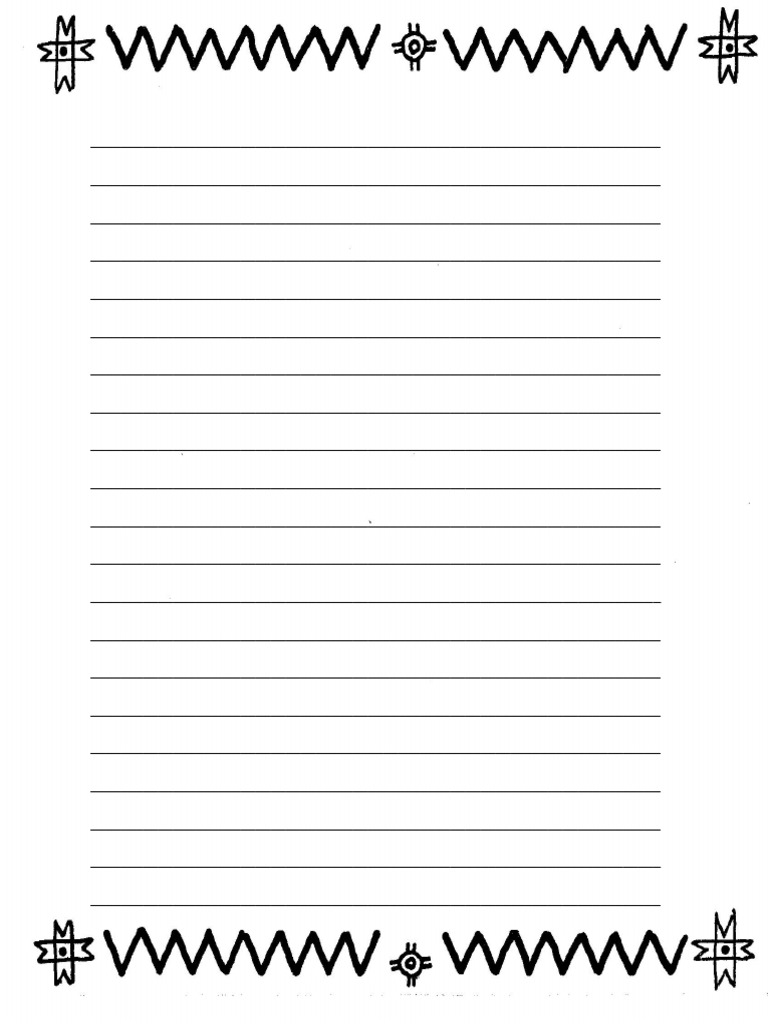 Native American Writing Template | PDF