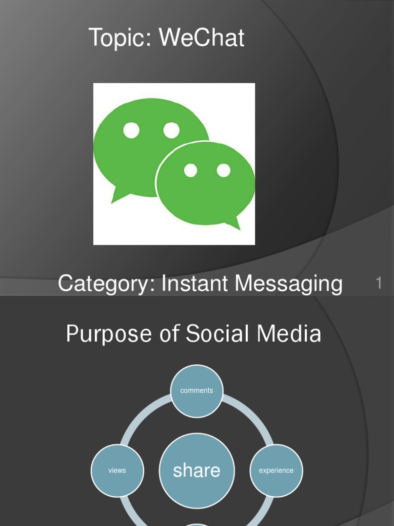 Topic: Wechat: Category: Instant Messaging | PDF
