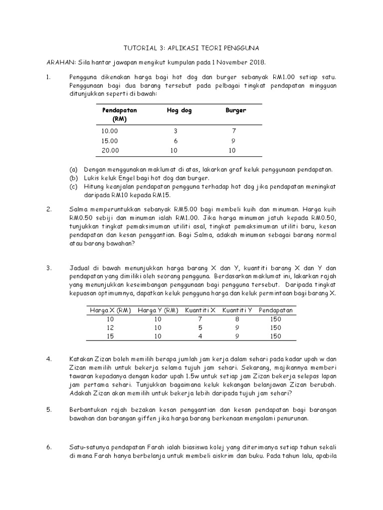 EPPD1013 Tutorial 3 Aplikasi Teori Pengguna Set 2 | PDF