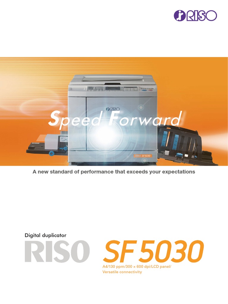 Riso SF 5030 A4 | Image Scanner | Paper