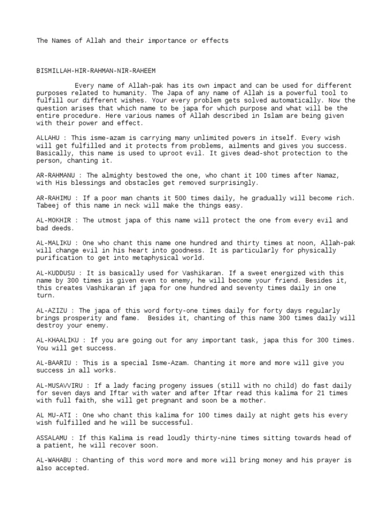 Muslim Mantra | PDF | Religious Behaviour And Experience