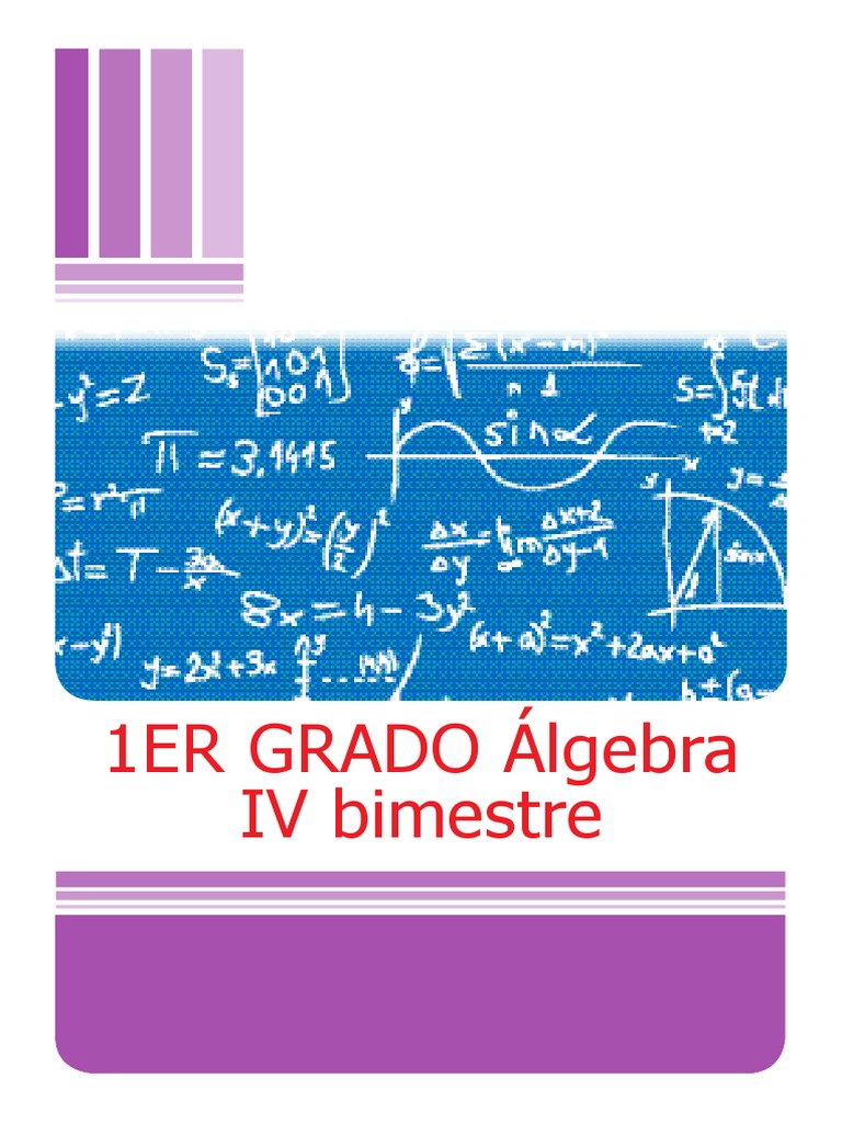Actividades de Álgebra para 1er Grado | PDF | Ecuaciones | Objetos ...