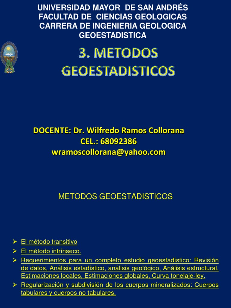 Metodos Geoestadisticos | PDF | Distribución normal | Geología