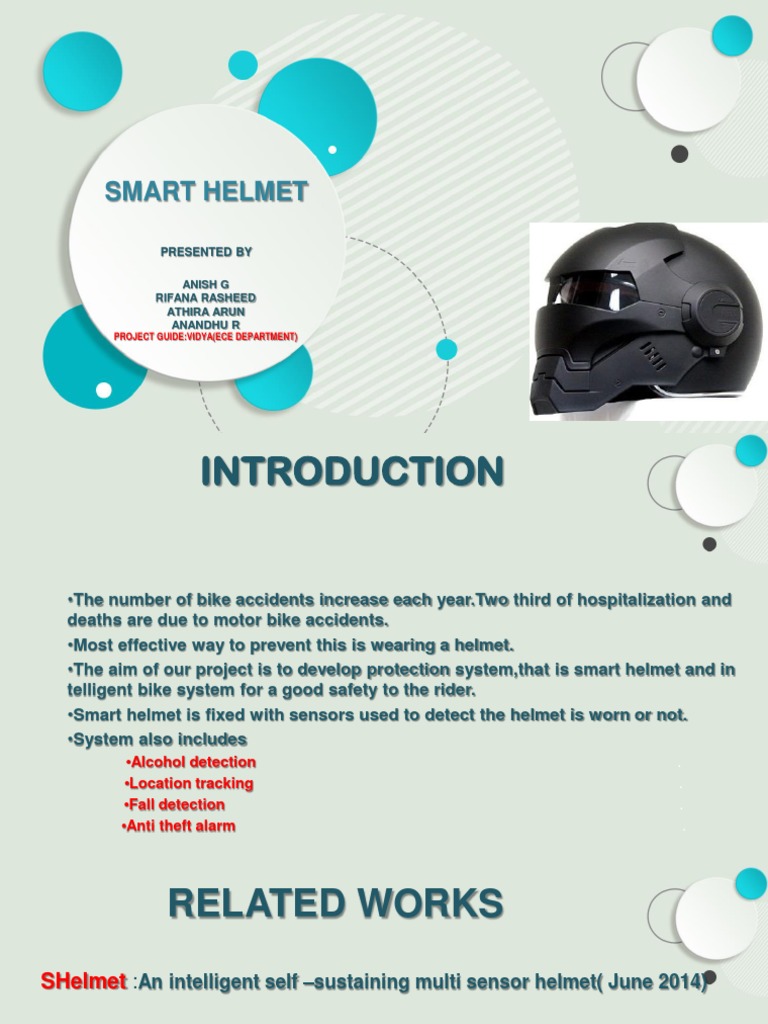 Smart Helmet System For Enhanced Rider Safety Pdf Accelerometer