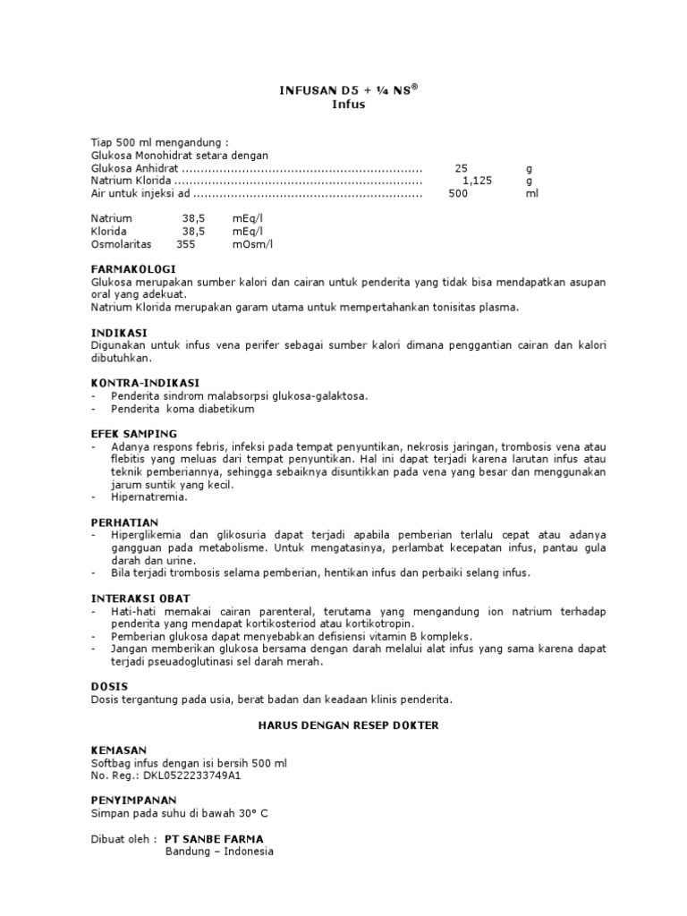 Pi Infusan d5 Plus A Quarter Ns | PDF