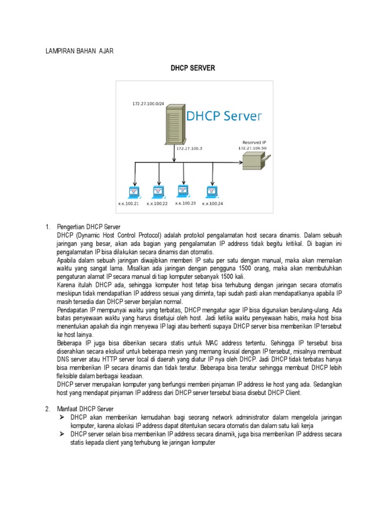 DHCP SERVER | PDF