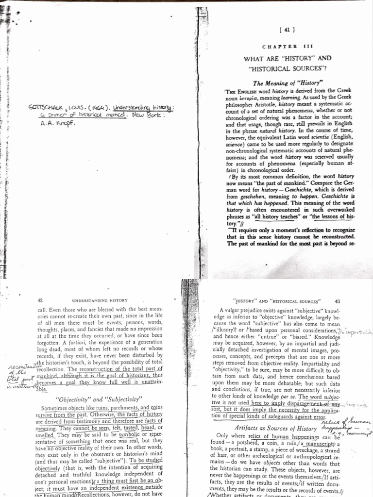 Louis Gottschalk - Understanding History A Primer of The Historical ...