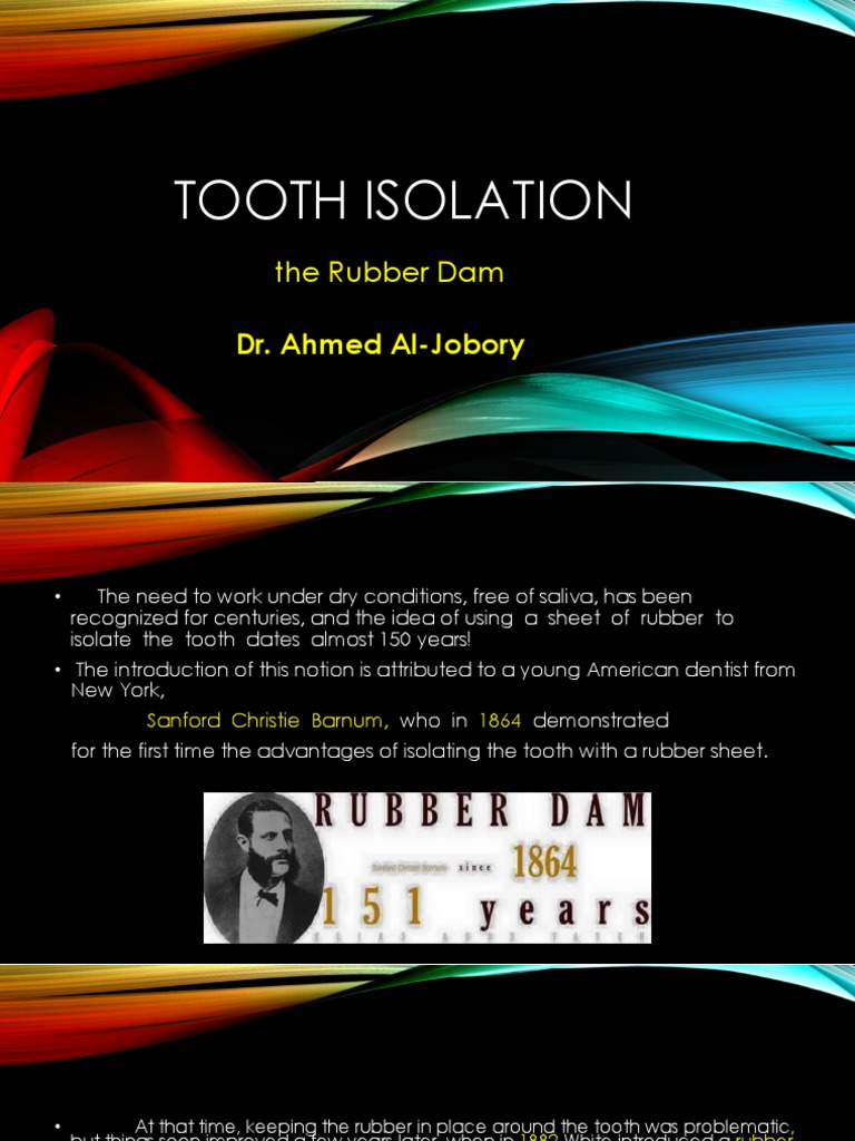 Tooth Isolation | PDF | Dentistry | Animal Anatomy