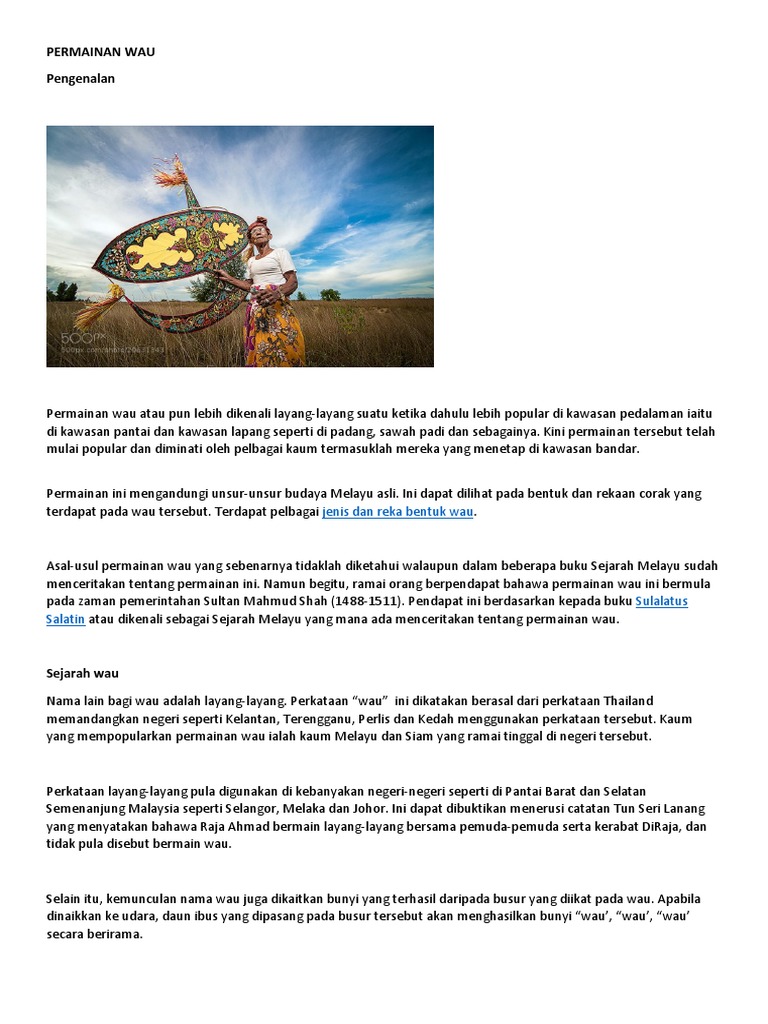 Permainan Wau | PDF