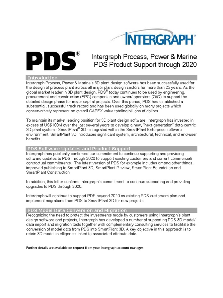 2020 PDS Product Support Statement | PDF