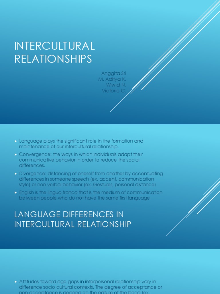 Intercultural Relationships Ppt