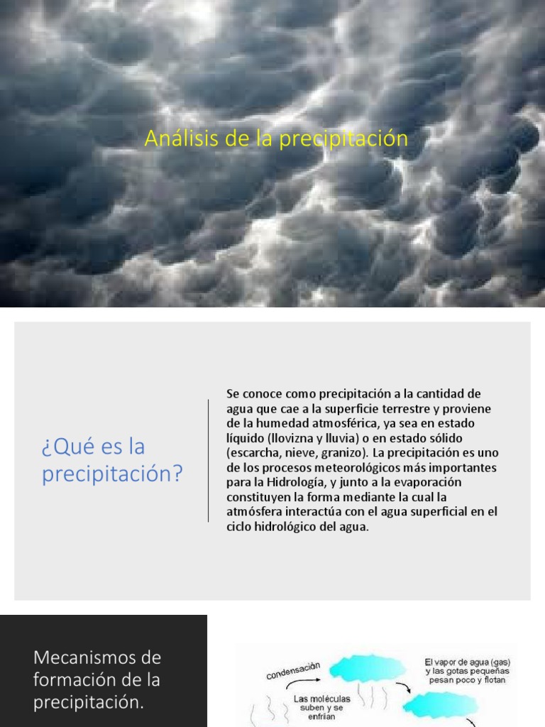 Tipos y Medición de Precipitación | PDF | Precipitación | Nube